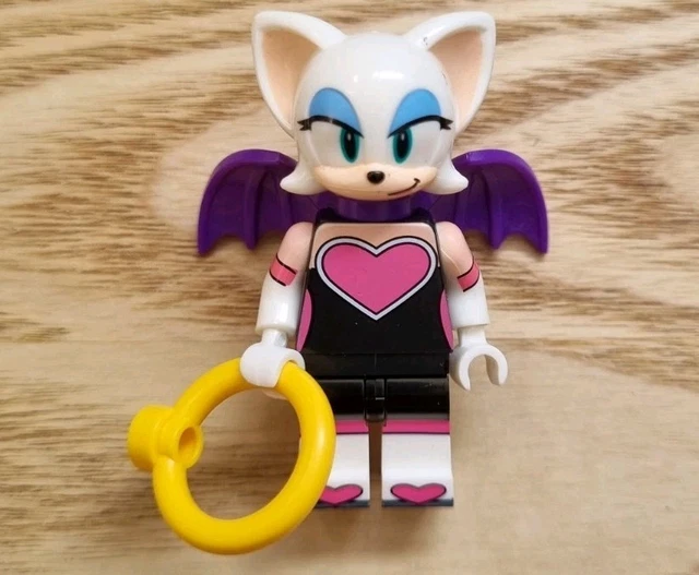 SONIC THE HEDGEHOG Customised Lego Rouge The Bat Video Game Mini Figure ...