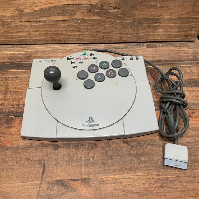 ASCIIWARE PLAYSTATION 1 PS1 Arcade Joystick Controller Classic Retro ...