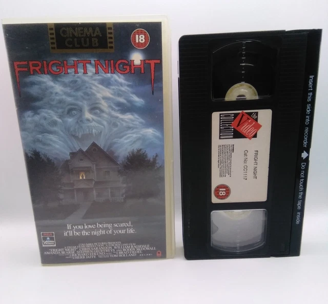 FRIGHT NIGHT {1985 Vampire Horror, VHS PAL Cinema Club} Roddy Mcdowall ...