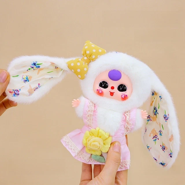 CUTE CHEERED FLORAL Bow Flower Design With Rabbit Ears Baby Plush Toy ...