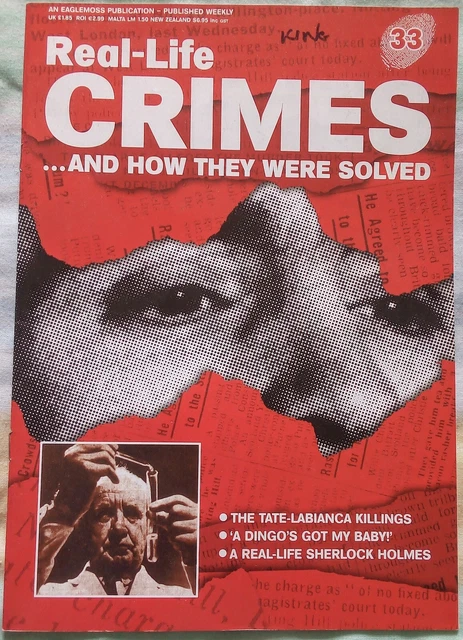 REAL LIFE CRIMES 33 magazine Tate LaBianca Lindy Chamberlain Manson ...