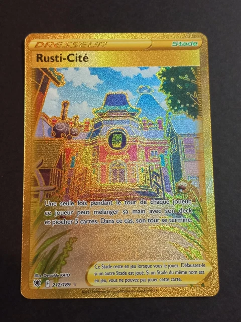 CARTE POKÉMON RUSTI-CITÉ GOLD 212/189 EB10 Astres Radieux Epee Bouclier ...