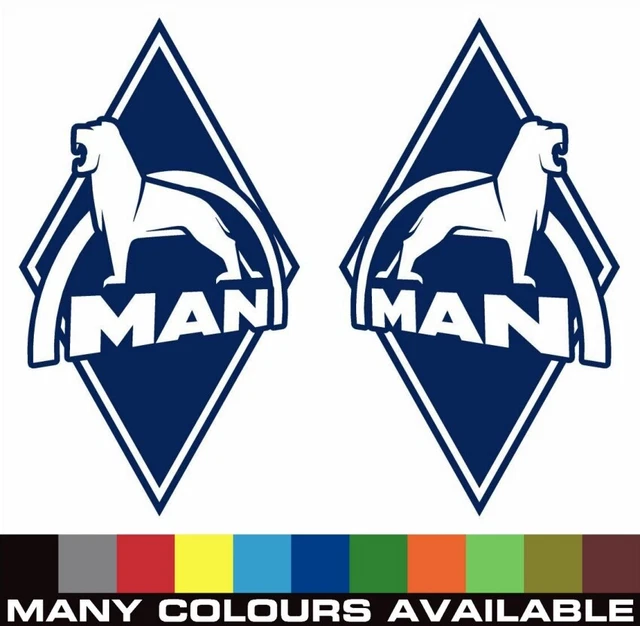 MAN TRUCK DECALS / sticker with ** UPDATED LION ** £9.17 - PicClick UK
