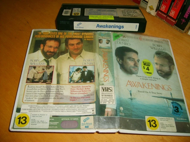 AWAKENINGS (1990) - First Release VHS Issue Drama "A Film you soon won ...
