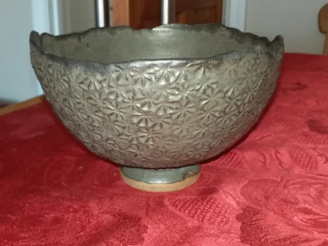 RARE ALAN WARD Studio Pottery Textured ~ Large Footed Bowl ~ £49.99 ...