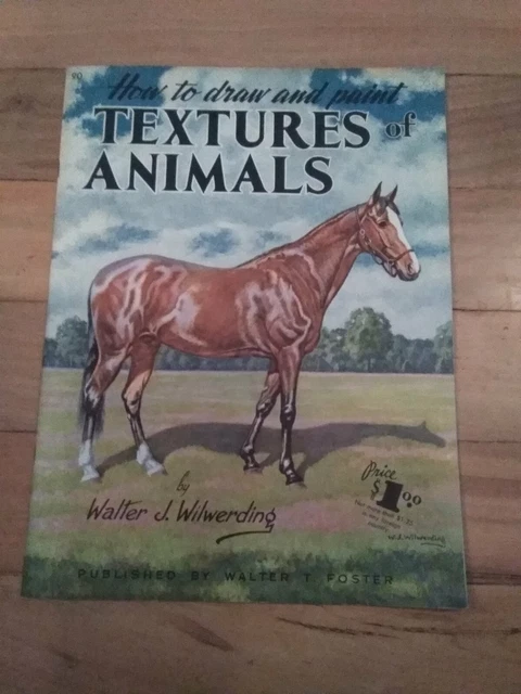 HOW TO DRAW AND PAINT TEXTURES OF ANIMALS : Walter Foster Art 1960's £4 ...