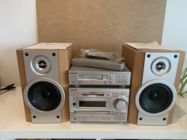SONY DHC-MD333 MINI Hi-Fi System-MD /CD Player/FM/AM & TC-TX333 ...