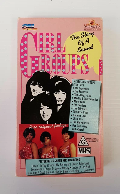 &RARE& VHS VIDEO GIRL GROUPS The Story of a Sound The Supremes, The ...