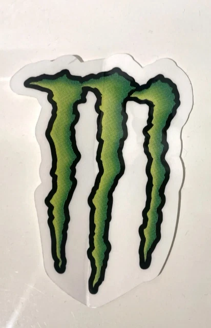MONSTER ENERGY DRINK Green Claw Logo Vinyl Sticker Decal - Brand New ...