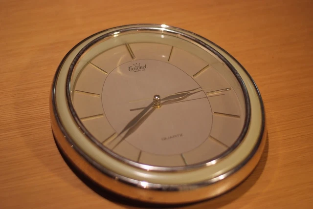 VINTAGE ART DECO, Mid Century Wall Clock Coronet Series 100 Clock, Made ...