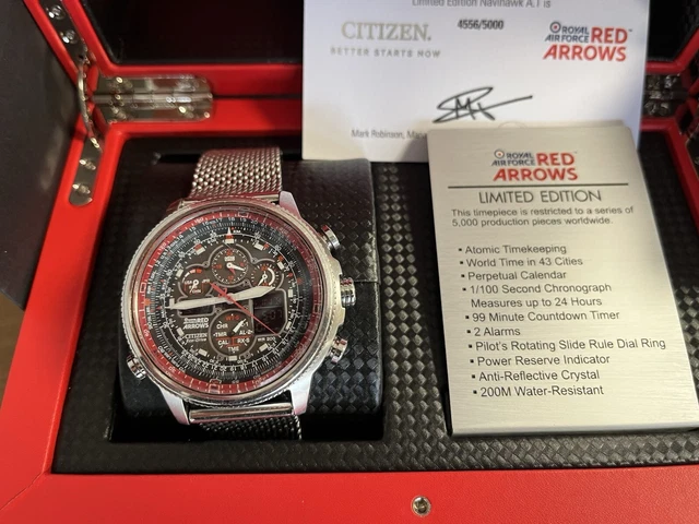 CITIZEN RED ARROWS Navihawk watch £106.00 - PicClick UK