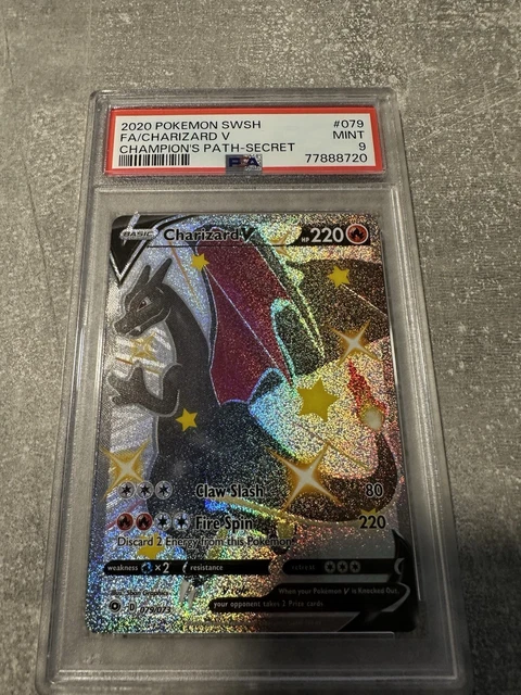 POKEMON SHINY CHARIZARD V / Glurak V PSA 9 - 079/073 Champions Path EUR ...