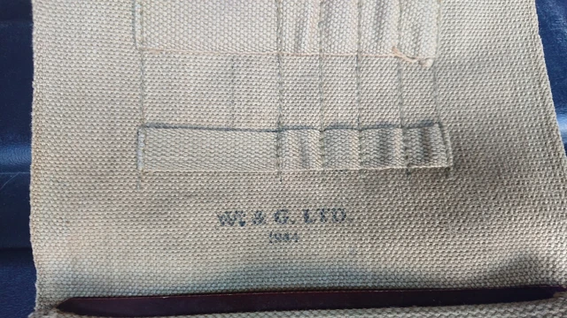 WW2 BRITISH ARMY Webbing Map Case ~ W&G Ltd 1944 ~ D-Day £25.00 ...