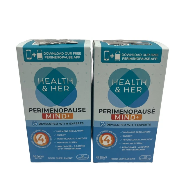 2X HEALTH & Her Perimenopause Mind+ Support Supplements for Women 60 ...