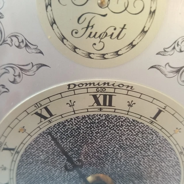 TEMPUS FUGIT DOMINION Clock Heavy Brass Cased Quartz vintage Carriage ...