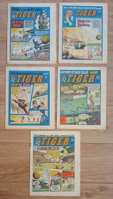 TIGER COMICS × 5 Full Month November 1963 Early Roy Of The Rovers EUR ...