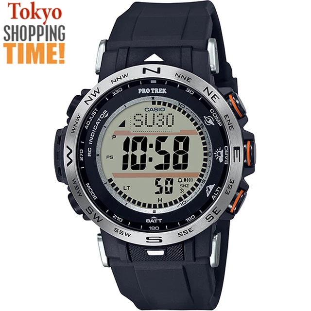 CASIO PRO TREK Climber PRW-30-1AJF Solar Atomic Radio Compass Digital ...