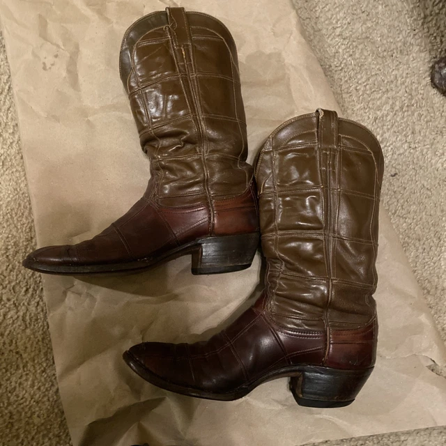 VINTAGE LARRY MAHAN Cowboy Boots £44.69 - PicClick UK