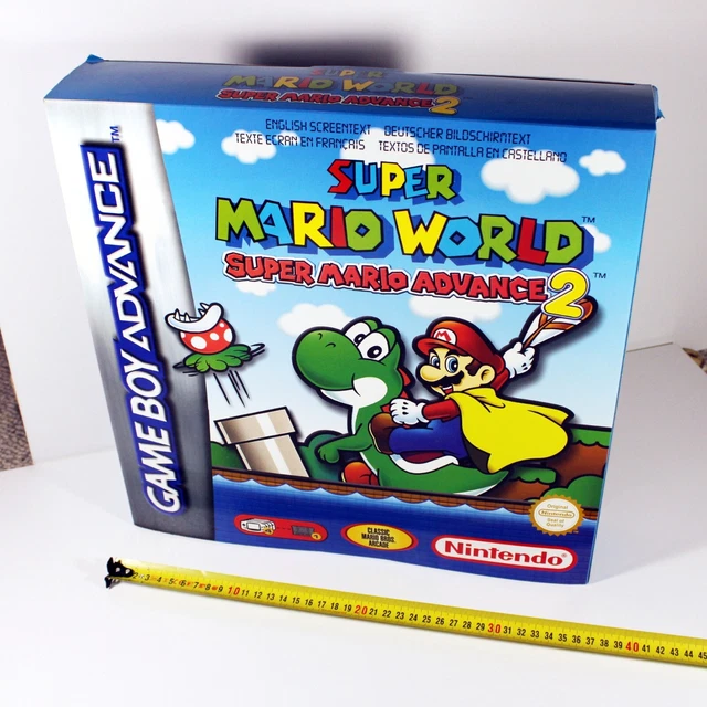 PLV DISPLAY BOX Super Mario World Promo Store Nintendo Game Boy Advance ...