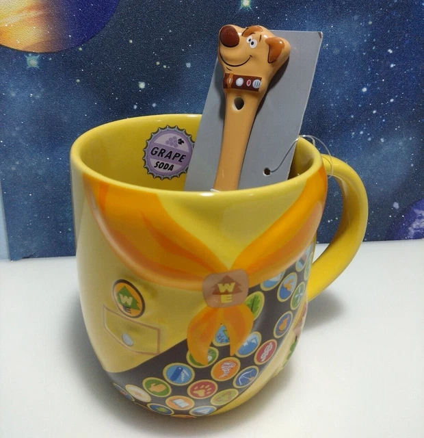 DISNEY PIXAR UP Russell's Wilderness Explorer Badge Stoneware Mug Cup ...