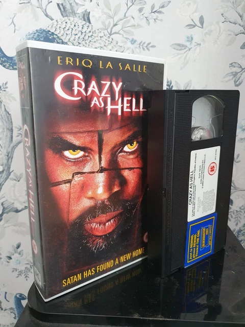 CRAZY AS HELL VHS Video Tape PAL Big Box Ex-Rental Blockbuster Horror ...
