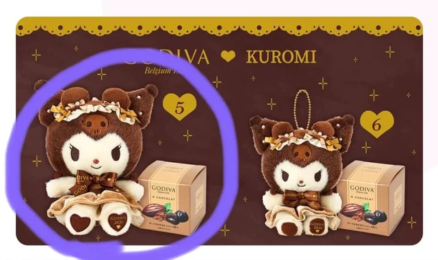 SANRIO KUROMI X GODIVA 2026 Stuffed Toy No Box No Chocolate NEW $221.65 ...