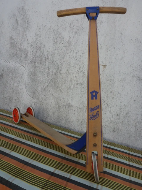 ALTER HAUSSER KINDER Roller Holz Holzroller vintage retro 50er 60er ...