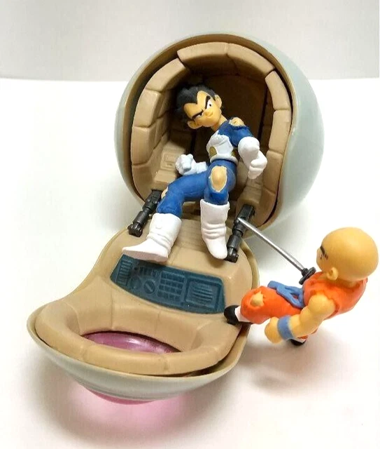 DRAGON BALL CAPSULE Vegeta Krillin Figure Dracap Round space pod Anime ...