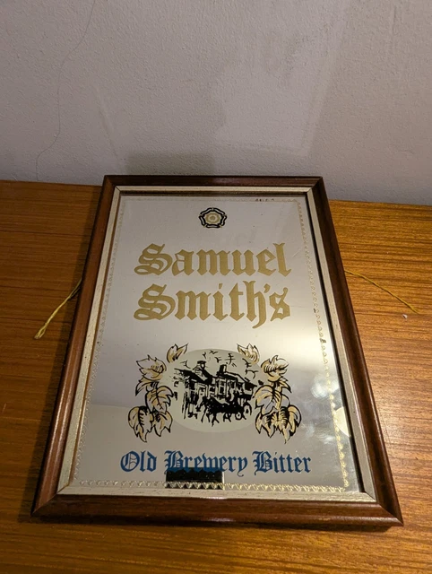 SAMUEL SMITHS OLD Brewery Bitter Pub Advertising Mirror Man Cave £40.00 ...