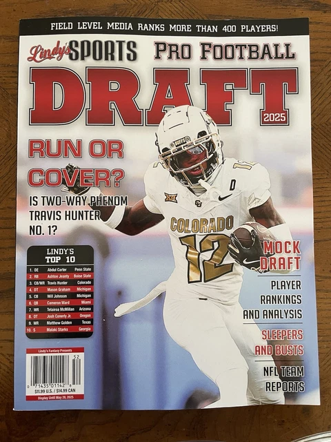 LINDYS PRO FOOTBALL NFL Draft 2025 Magazine £8.51 - PicClick UK