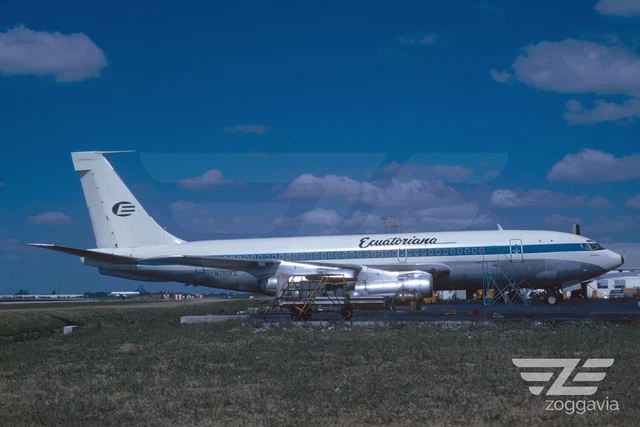 ORIGINAL SLIDE N780EC Boeing 720 Ecuatoriana, 1970s £6.43 - PicClick UK