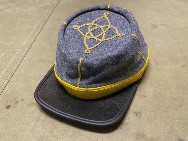 CIVIL WAR CONFEDERATE Csa Lieutenant Cavalry Officer Kepi Forage Cap ...