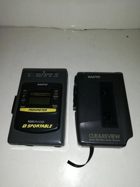 LOT 2 WALKMAN Sanyo Sportable Spt-100 + Sanyo M-1019 Recorder EUR 15,00 ...