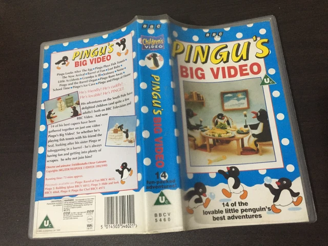 PINGUS BIG VIDEO vintage vhs movie bbc 14 loveable little penguins best ...