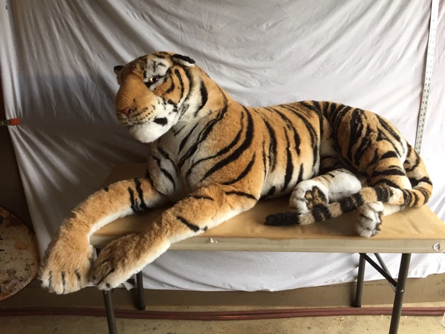 60& LIFE SIZE Huge Giant Plush Stuffed Tiger Toy Animal £76.17 ...