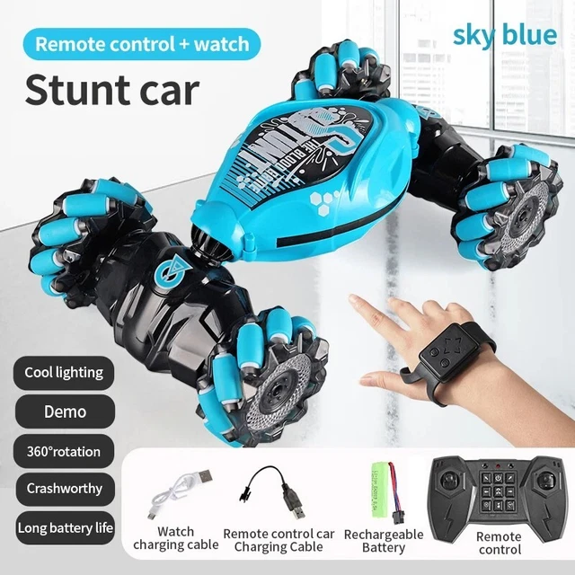 4WD HAND GESTURE 360° RC Stunt Car Sensing Off-Road Remote Control ...