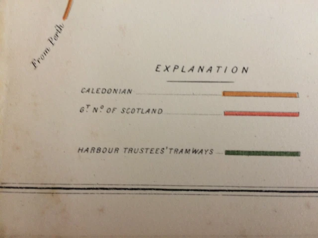 FERRYHILL DEESIDE KITTYBREWSTER Woodside Aberdeen Tramway Railway Map C ...