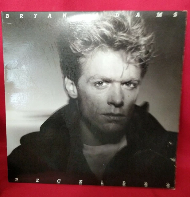 BRYAN ADAMS - Reckless LP A&M Records SP-5013 TRÈS AGRÉABLE ! MANCHE ...