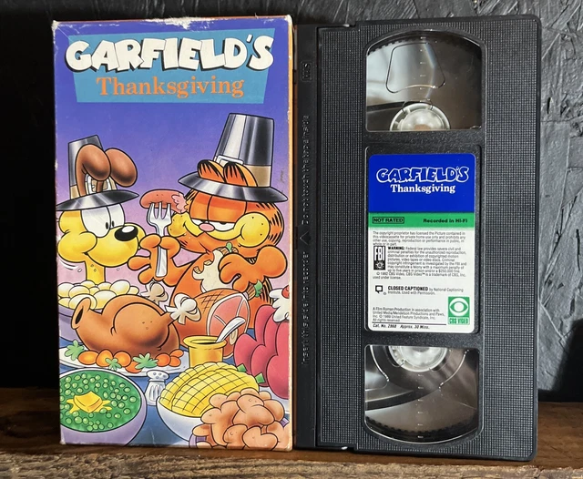 GARFIELD THANKSGIVING VHS (1992) CBS Video Vintage Cartoons FREE ...