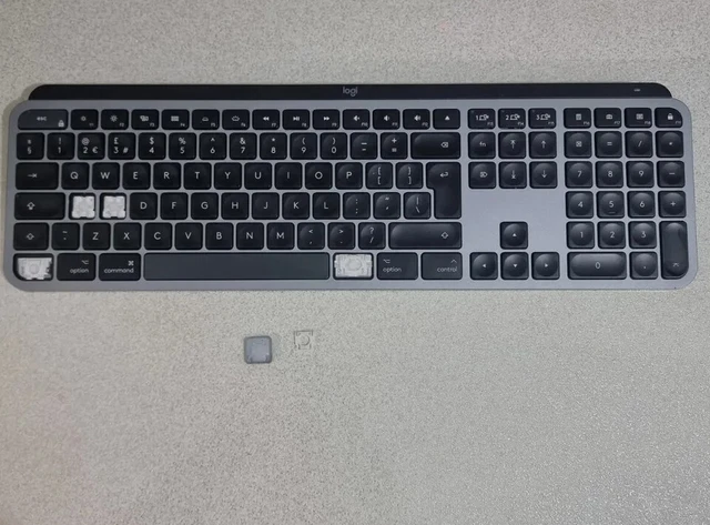 LOGITECH MX KEYS MAC Individual Replacement Keycaps YR0073 UK QWERTY ...
