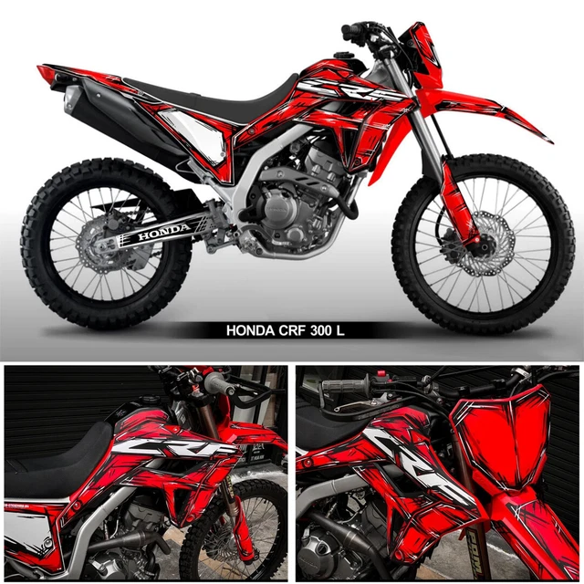 CUSTOM GRAPHICS STICKER Decal Kit V.8 Fit Honda Crf300L 300L Crf 2021 ...