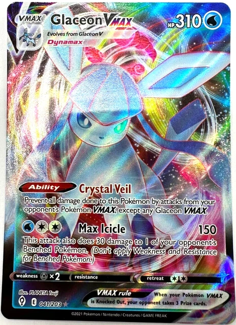 CARTA POKEMON GCC Glaziola VMAX 041/203 Trasformazione Drago Olo Raro ...