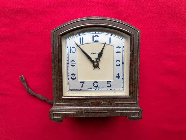 ORIGINAL ART DECO Bakelite Genalex Electric Clock for Spares or Repair ...
