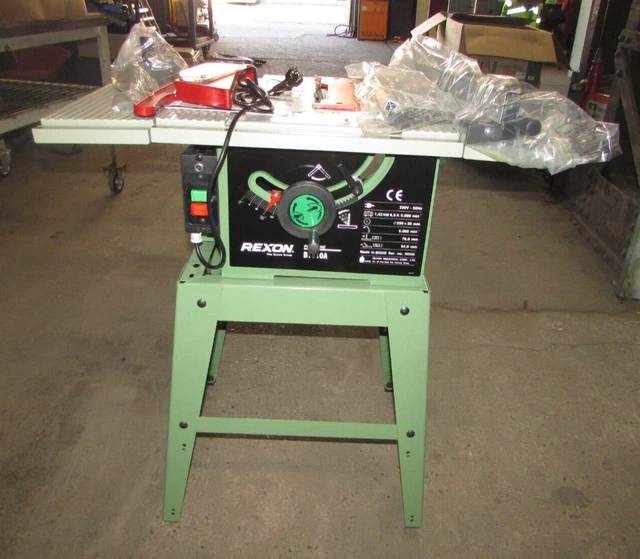 REXON BTS 10A Tischkreissäge 230V Motor 1,43kW 6,5A 5.000min/1 ...