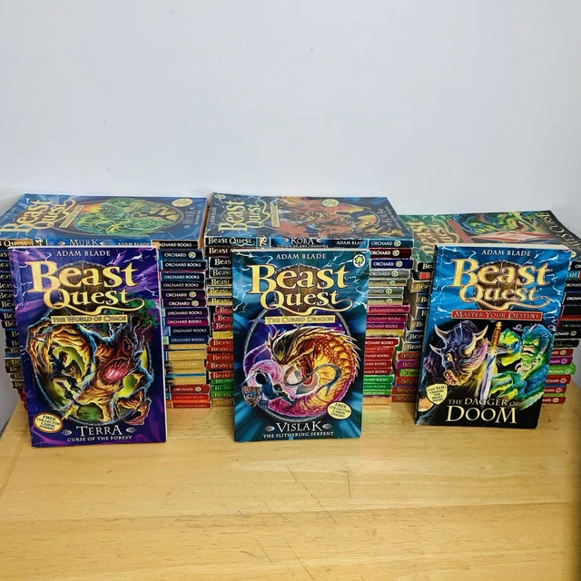 BEAST QUEST BOOK Bundle x 56 Paperback Huge Mixed Job Lot by Adam Blade ...