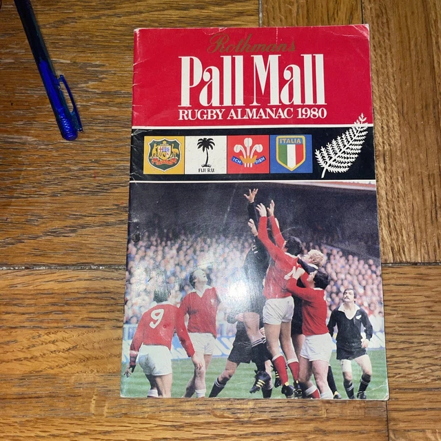 ROTHMANS PALL MALL Rugby Almanack 1980 £6.00 - PicClick UK