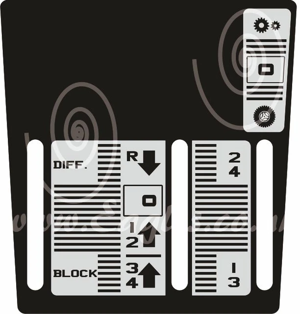 MOTOSTANDARD / GUTBROD 1032 garden tractor GEAR CHANGE decal £14.99 ...