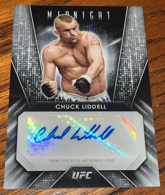 CHUCK LIDDELL 2024 Topps Ufc Midnight Glimmer Grafici Autografo Sp Auto ...