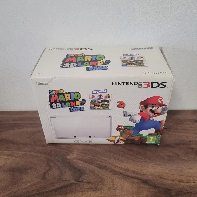NINTENDO 3DS ICE White Console Super Mario 3D Land Pack boxed Handheld ...