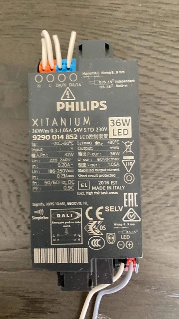 PHILIPS XITANIUM LED Driver 36W 38W/m 0.9A 42V SC 230V £12.00 - PicClick UK